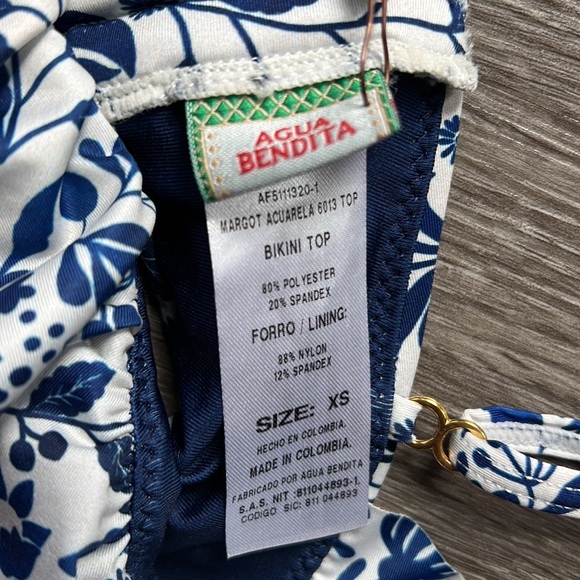Agua Bendita | Swim | New Agua Bendita Margot Aquarela Bikini Top ...